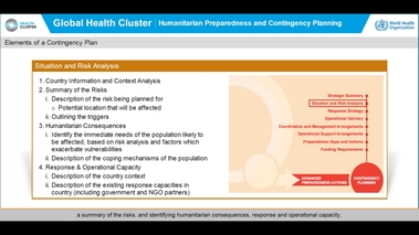 OpenWHO.org - Health Cluster coordination