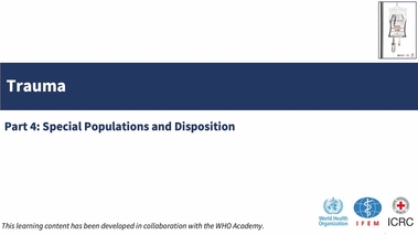 OpenWHO.org - Basic emergency care